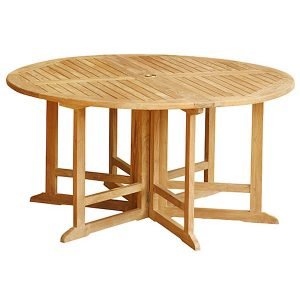 60 Inch Round Patio Table - TOTT002 - Wholesale teak garden tables